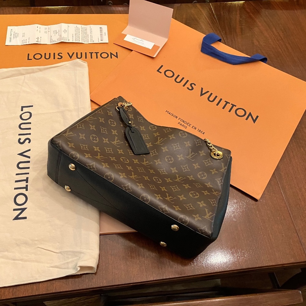 Authentic Louis Vuitton Surene Mm Monogram Noir - Gem